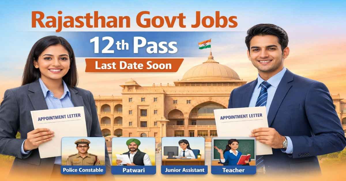 Rajasthan 12th Pass Government Vacancy 2026 – Apply Online